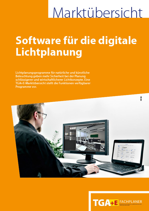 TGA+E-Marktübersicht - Software für die digitale Lichtplanung