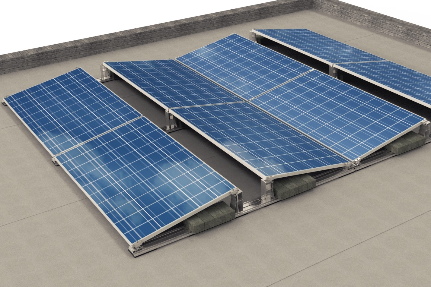 Altec Metalltechnik - PV-Montagesystem für Flachdächer