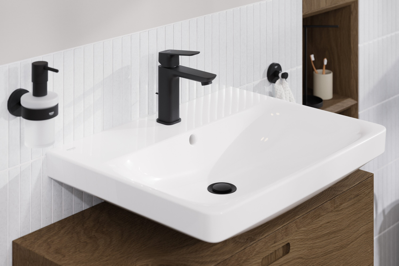 Grohe - Armaturenlinie passt zu runden und eckigen Ein­rich­tungs­stilen