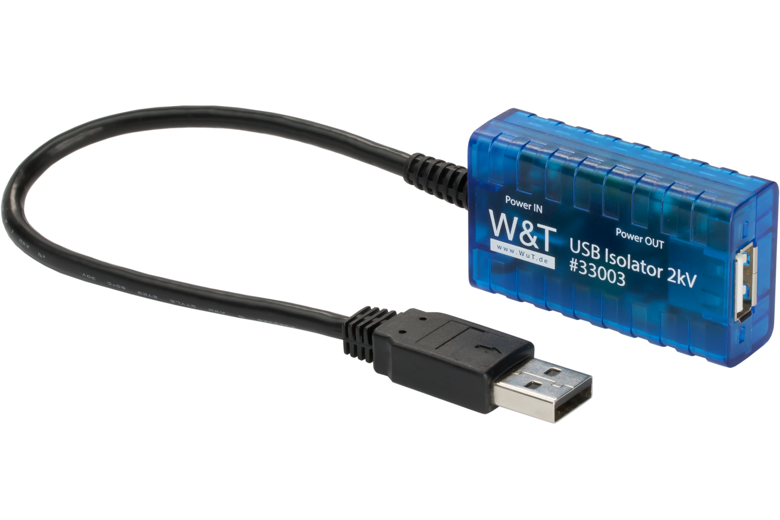W&T - USB-Isolator unterstützt alle USB-2.0Geschwindigkeiten