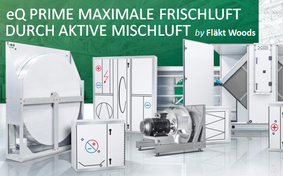 Maximale Frischluft durch aktive Mischluft